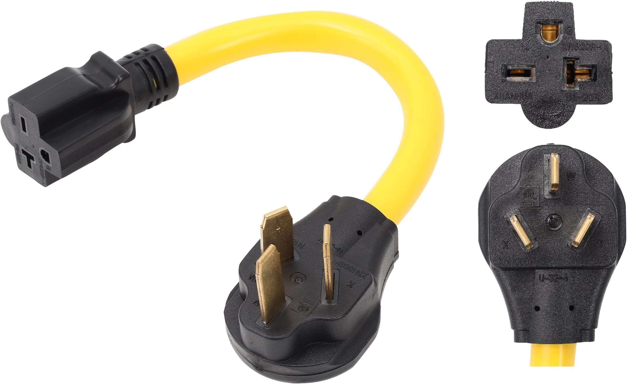 Amazon.com : ONETAK NEMA 6-30P to 6-15R 6-20R 240V 30 Amp Prong Male ...