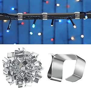 Amazon.com: HFYZZ 55 Pcs Metal Christmas Light Gutter Hooks Galvanized ...