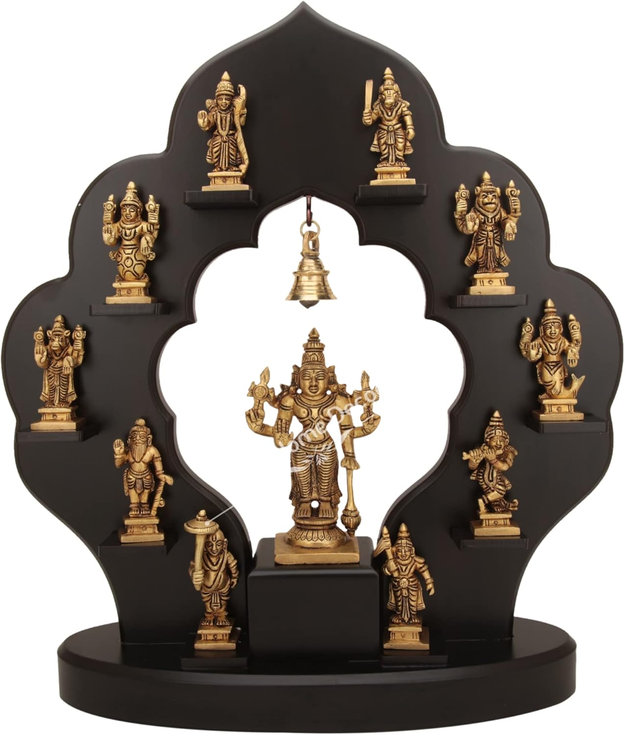 Amazon.com: Vishnu Dashavatara - 15 Inch Brass Lord Vishnu Dashavatar ...