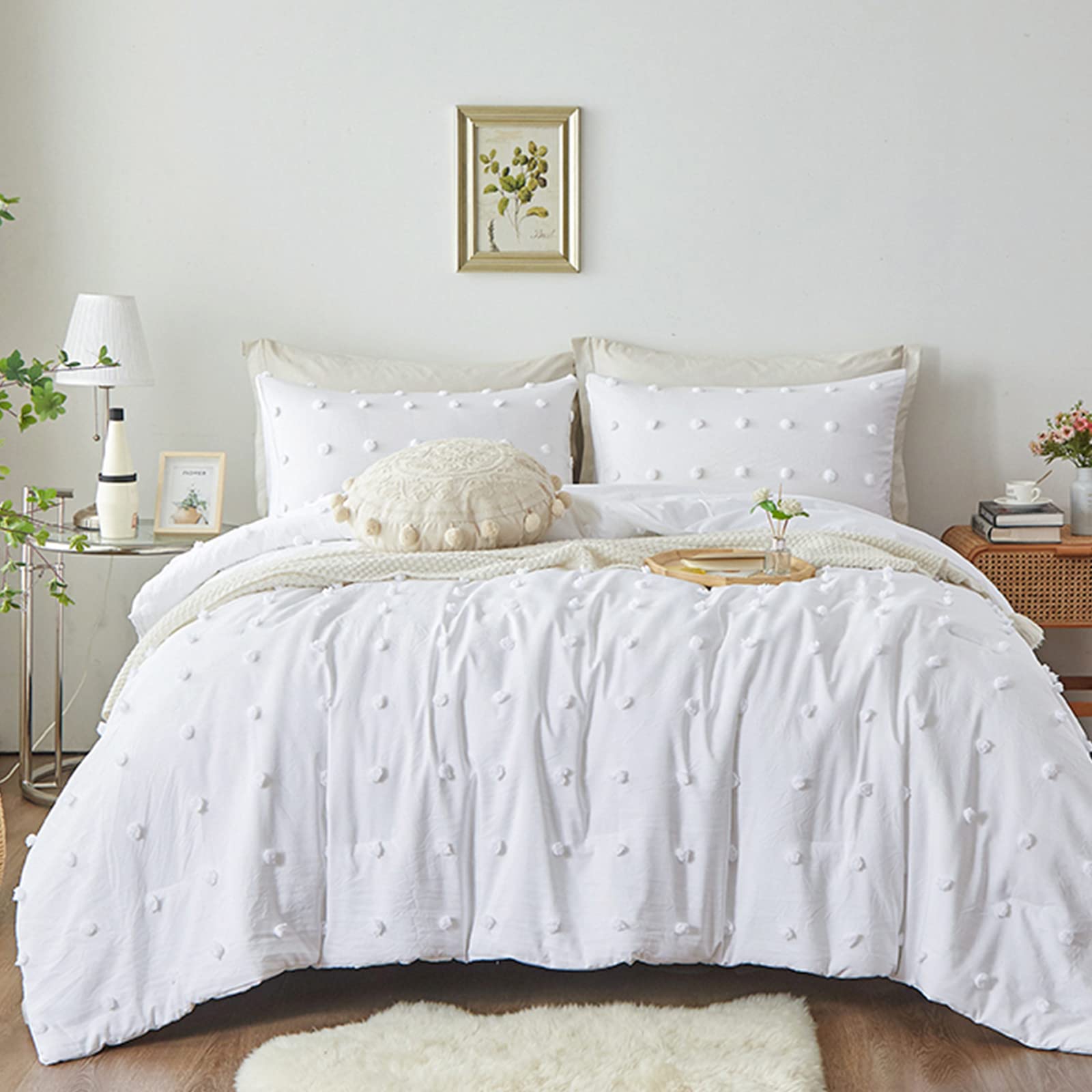 White Tufted Comforter