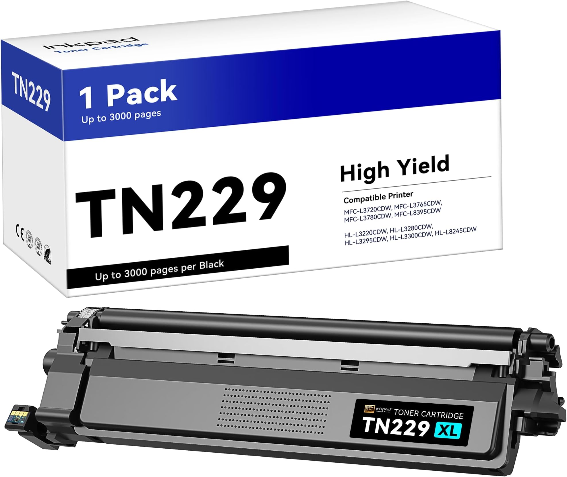 Amazon.com: TN229XL TN229 Toner Cartridge Replacement for Brother TN ...