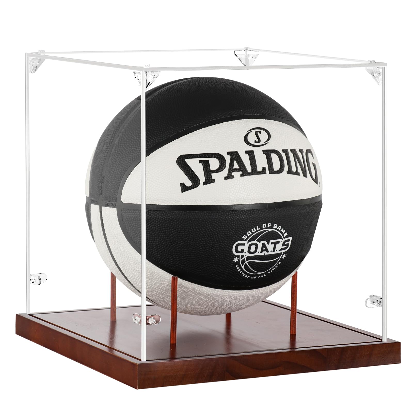 Amazon.com: Basketball Display Case Acrylic Clear, Full Size Basketball ...