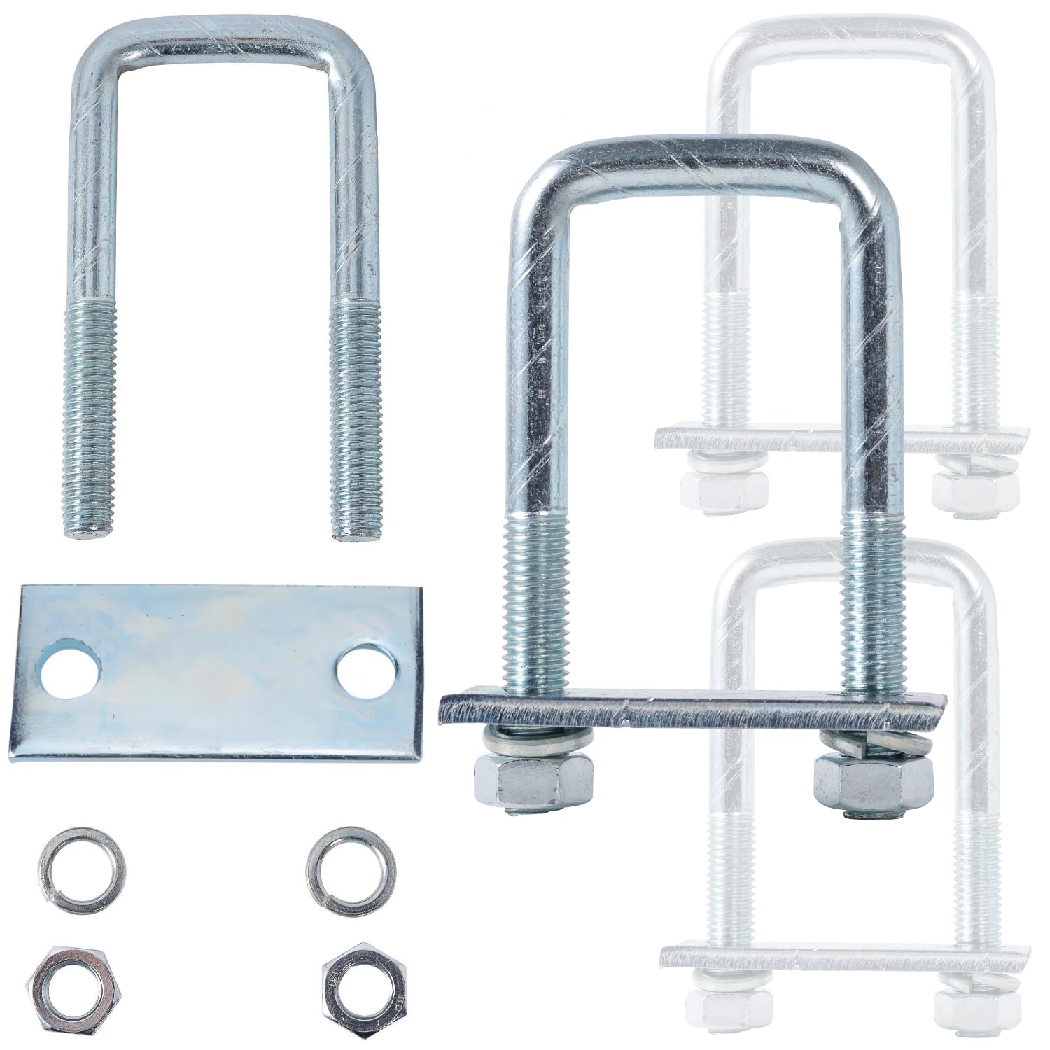 Amazon.com: MYZHRE 4 Pack Leaf Spring Clamp Kit, Fits Up To 2 Inch Wide ...