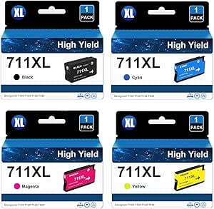 Amazon.com: Eficazink 711 711XL 711 XL Ink Cartridge Compatible for ...