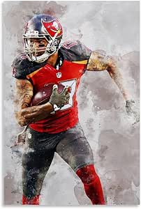 Amazon.com: GELDSTEI Mike Evans Poster Canvas Art Posters For Room ...