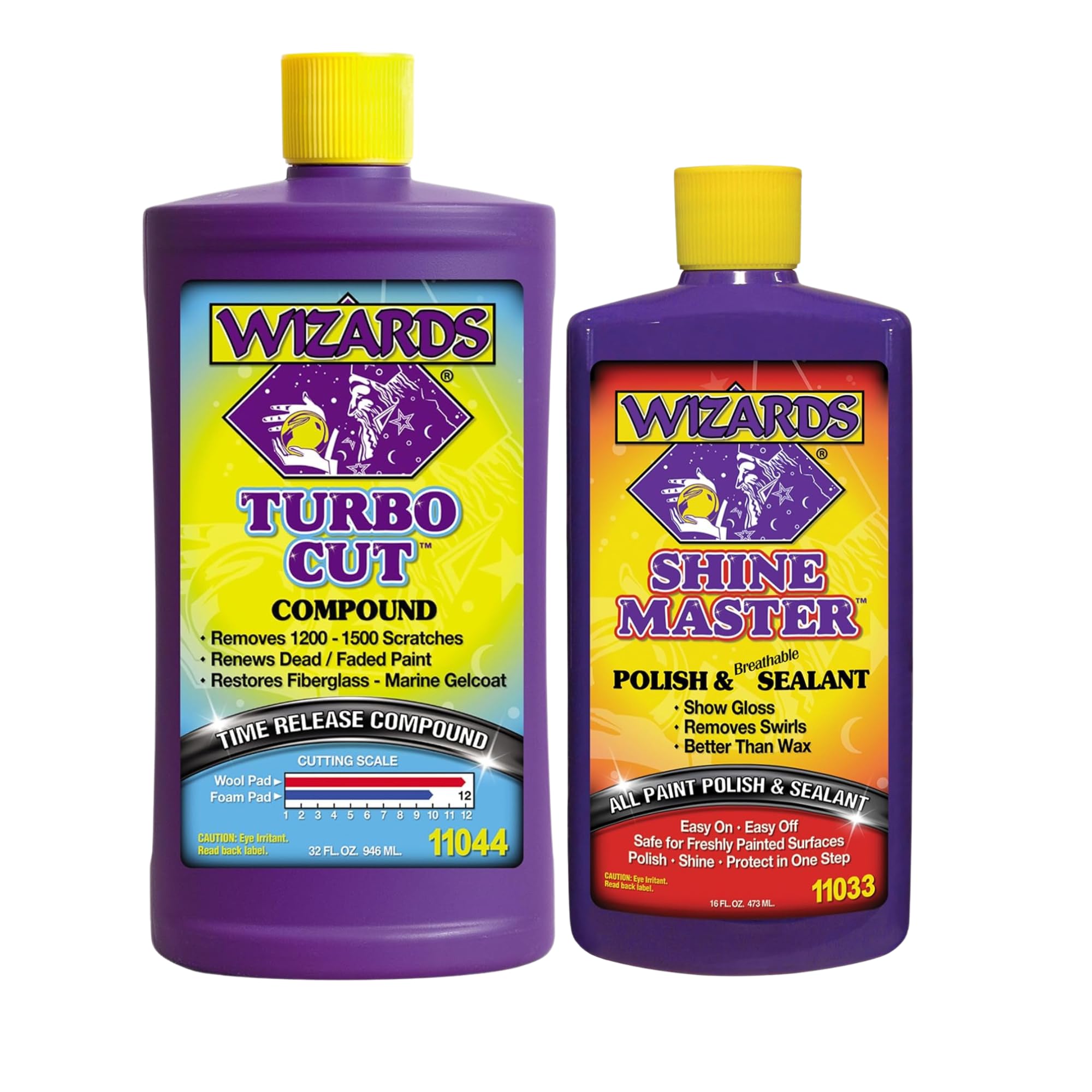 Amazon.com: Wizards Turbo Cut (32 Oz) and Shine Master (16 Oz) Bundle ...