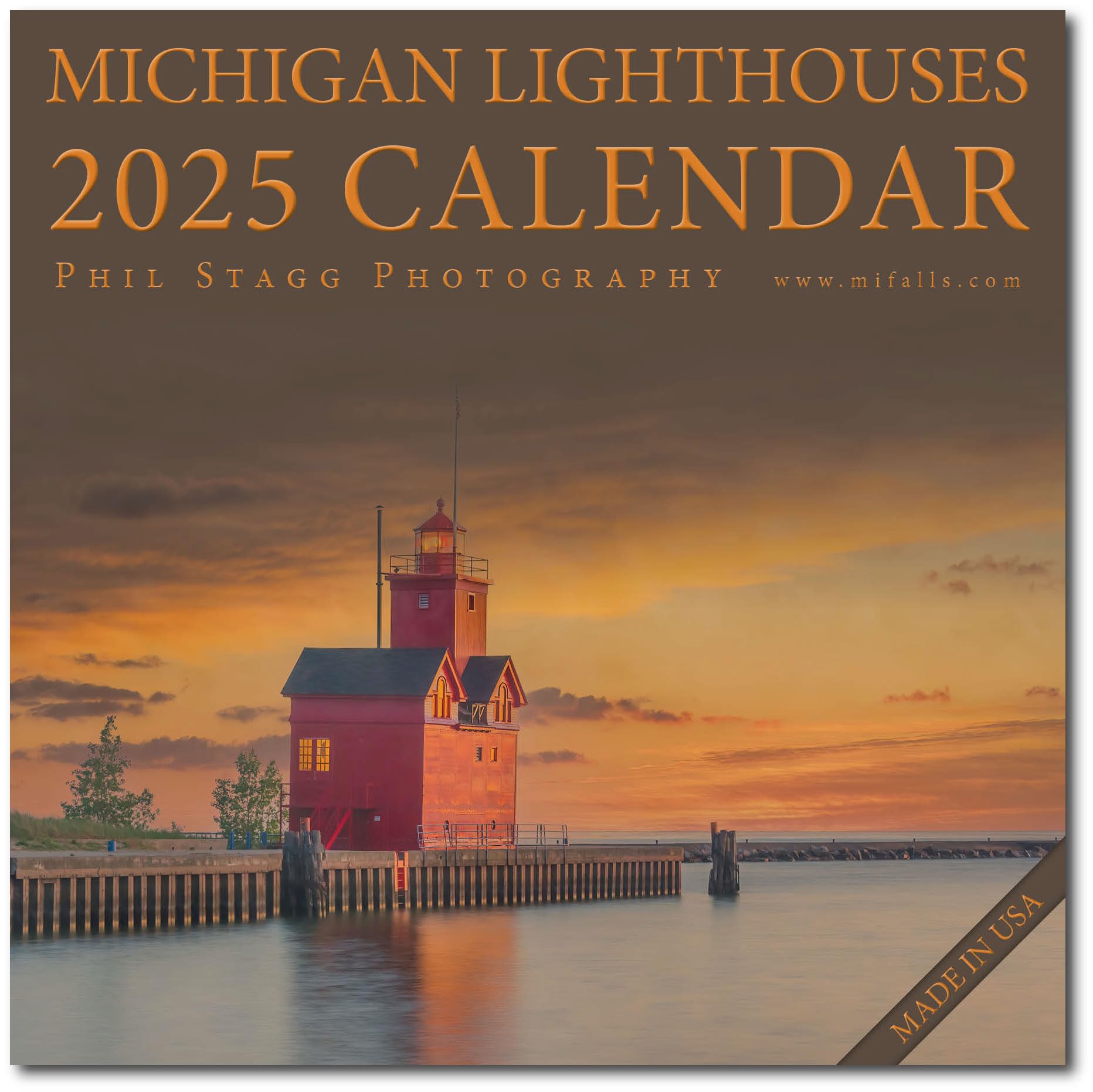 Amazon.com: Michigan Lighthouses 2025 Wall Hanging Calendar : Office ...