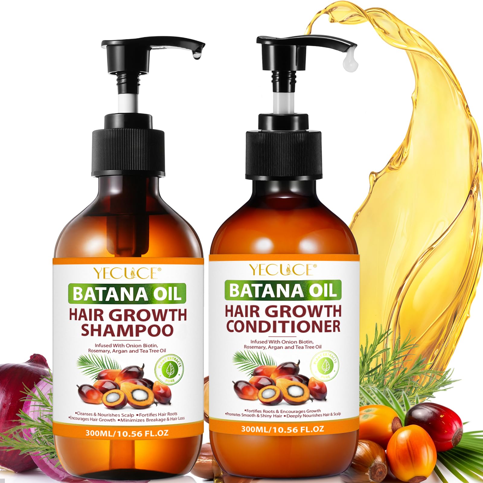 Amazon.com : Batana Oil Shampoo and Conditioner Set, Organic Batana Oil ...