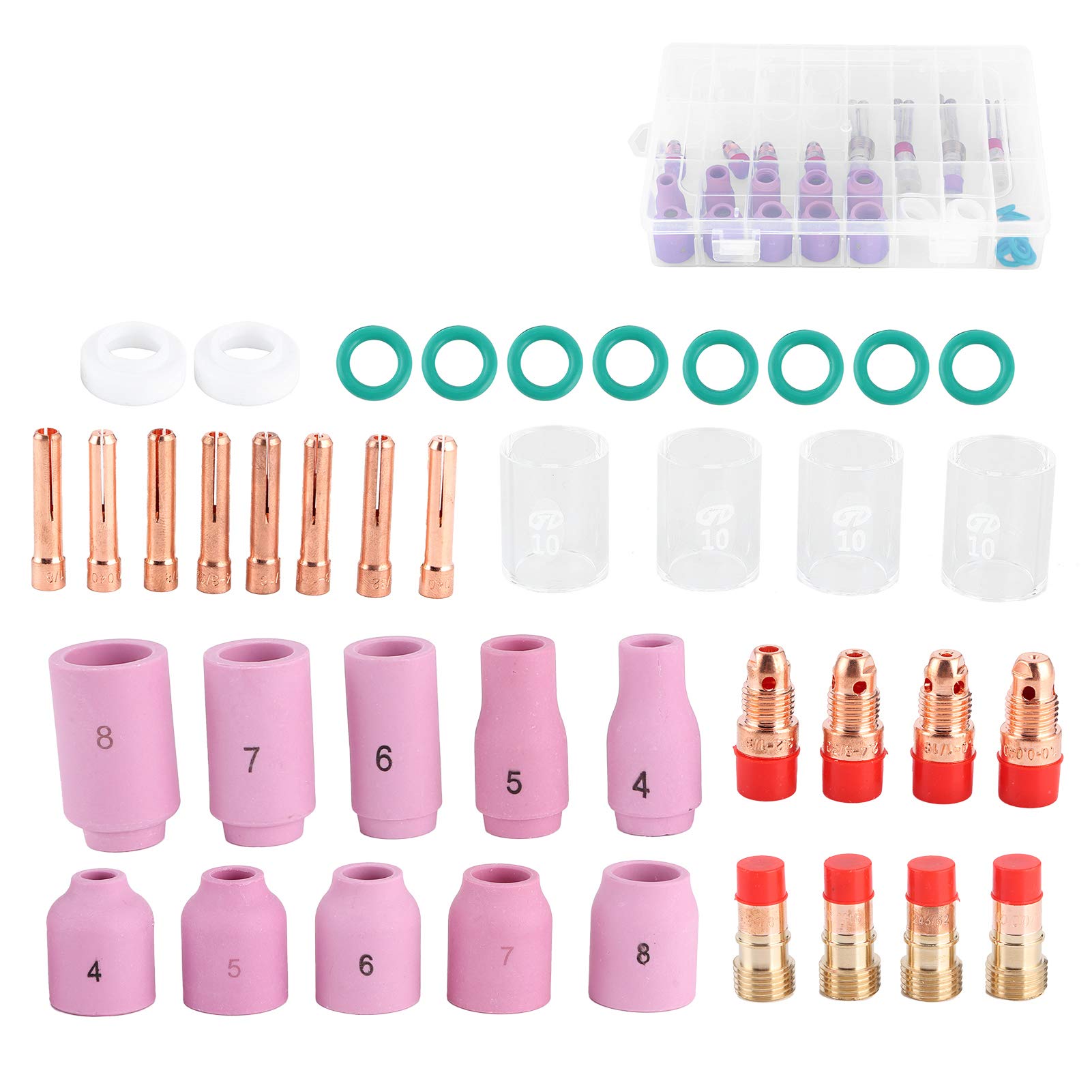 Buy Welding Nozzle, 40Pcs/Set Lightweight TIG Nozzle, Corrosion ...