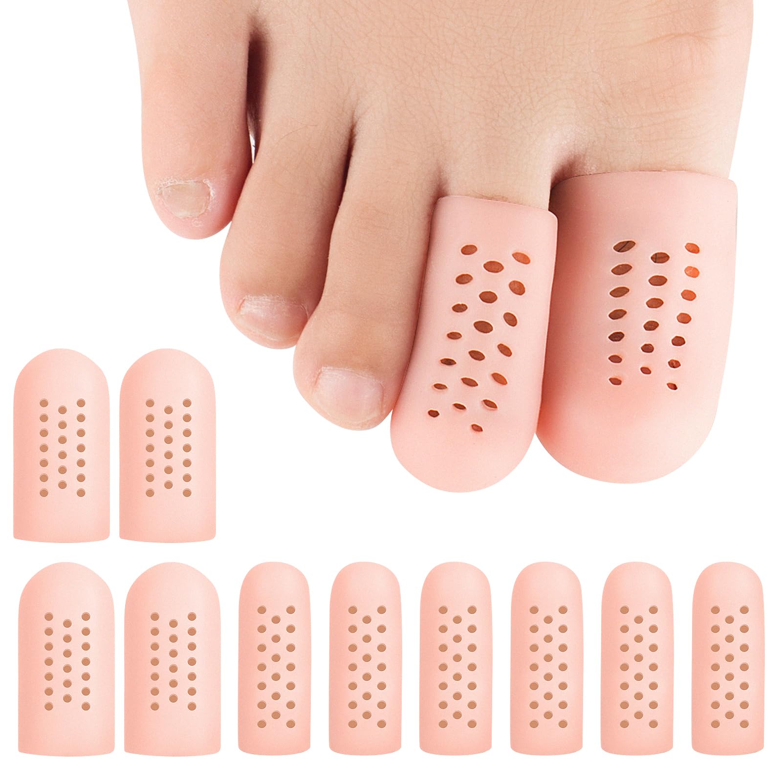 Amazon.com: 10 Pack Toe Caps and Toe Protectors for Women & Men ...