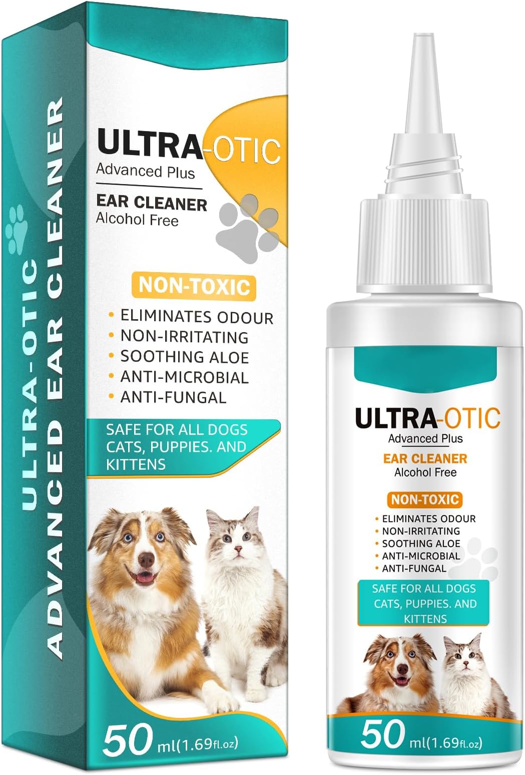 Limvoo Dog Ear Cleaner, Pet Ear Mite Cleaning, Optimized Dog Ear ...