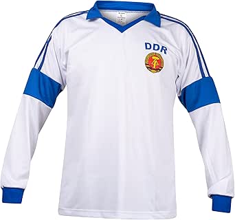 Amazon.com: East Germany DDR Long Sleeve Football Jersey Sport Retro ...