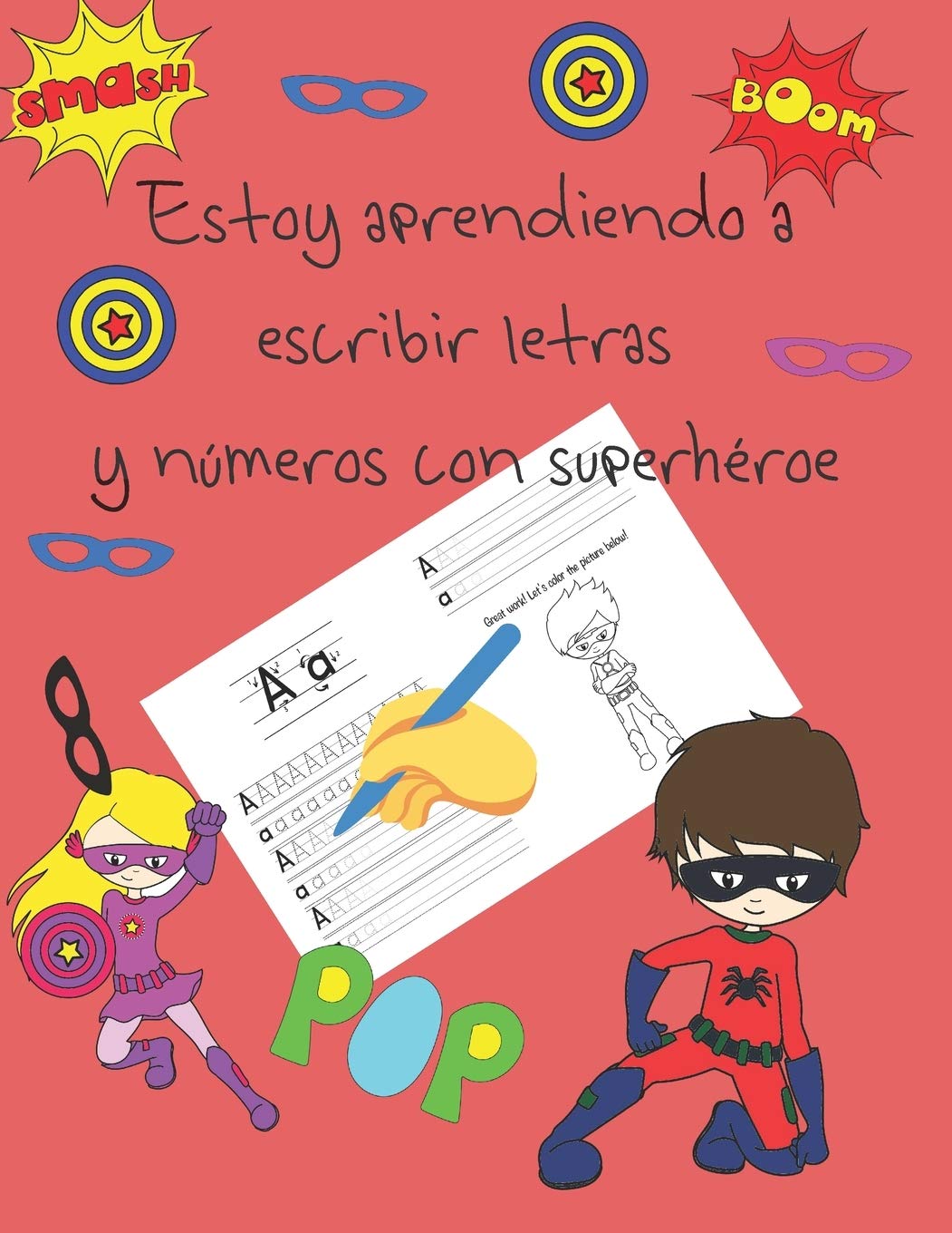 Buy Estoy aprendiendo a escribir letras y números con superhéroe ...