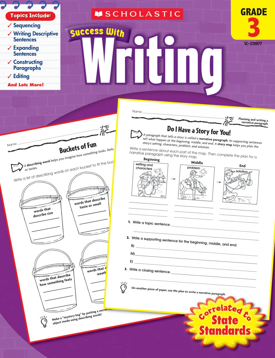 Scholastic Success With Writing: Grade 3 Workbook: Scholastic Teaching ...