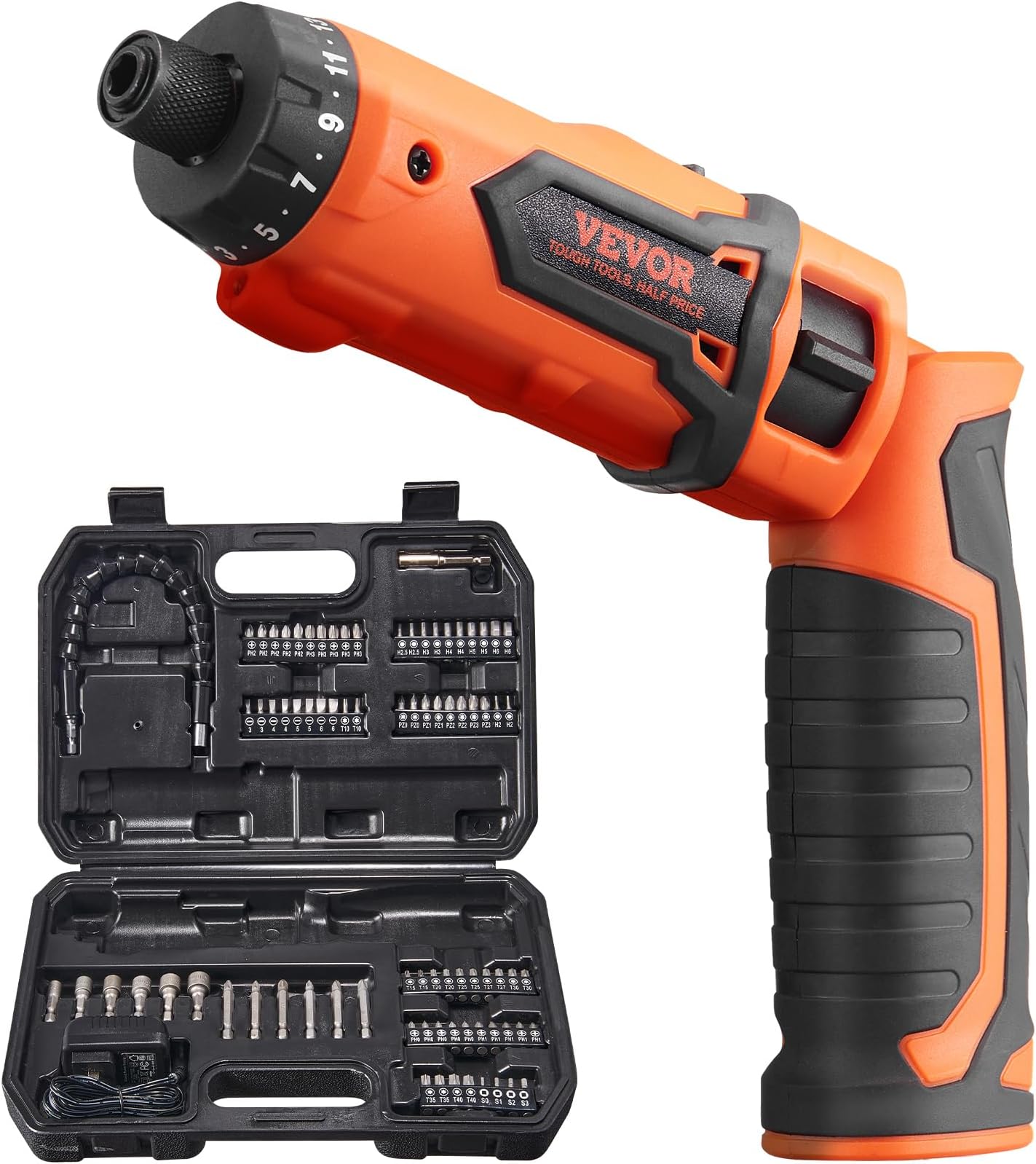 KREBS Power Electric Screwdriver, 4V Max 5Nm Cordless Screwdriver ...
