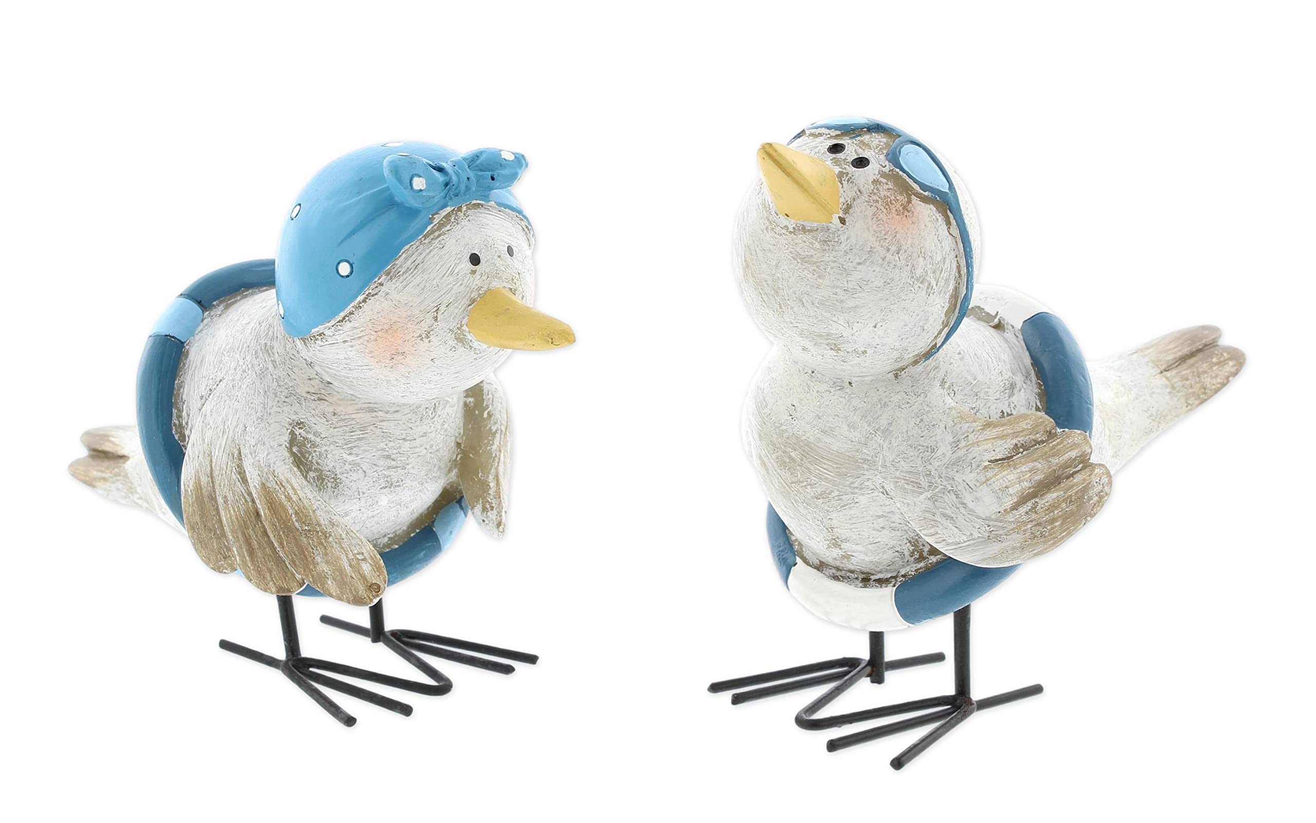 Amazon.com: The Bridge Collection Beach Birds in Pool Floats Figurines ...