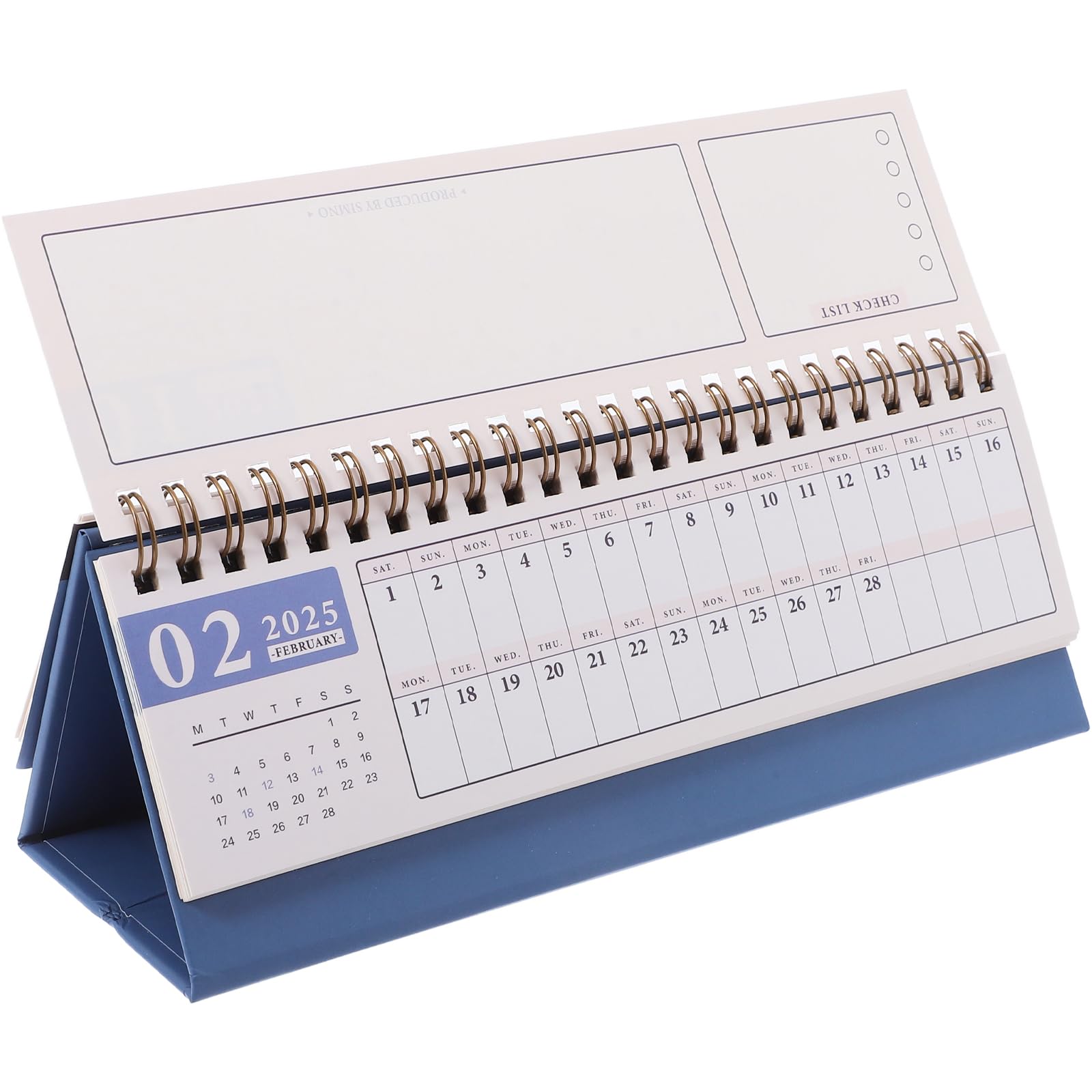Tofficu Small Desk Calendar 2025, 12 Months Desktop Calendar 8x6in ...