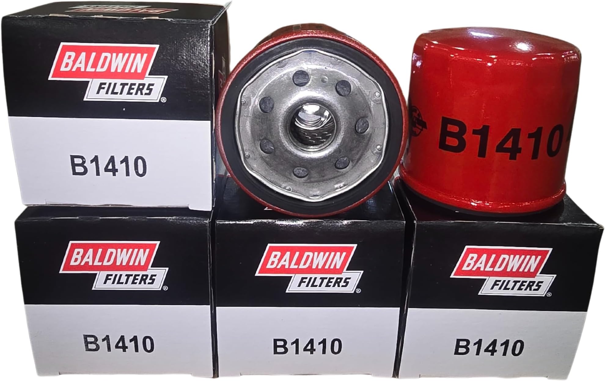 Amazon.com: Baldwin B1410 Spin-on Lube Oil Filter, Heavy Duty 23 Micron ...