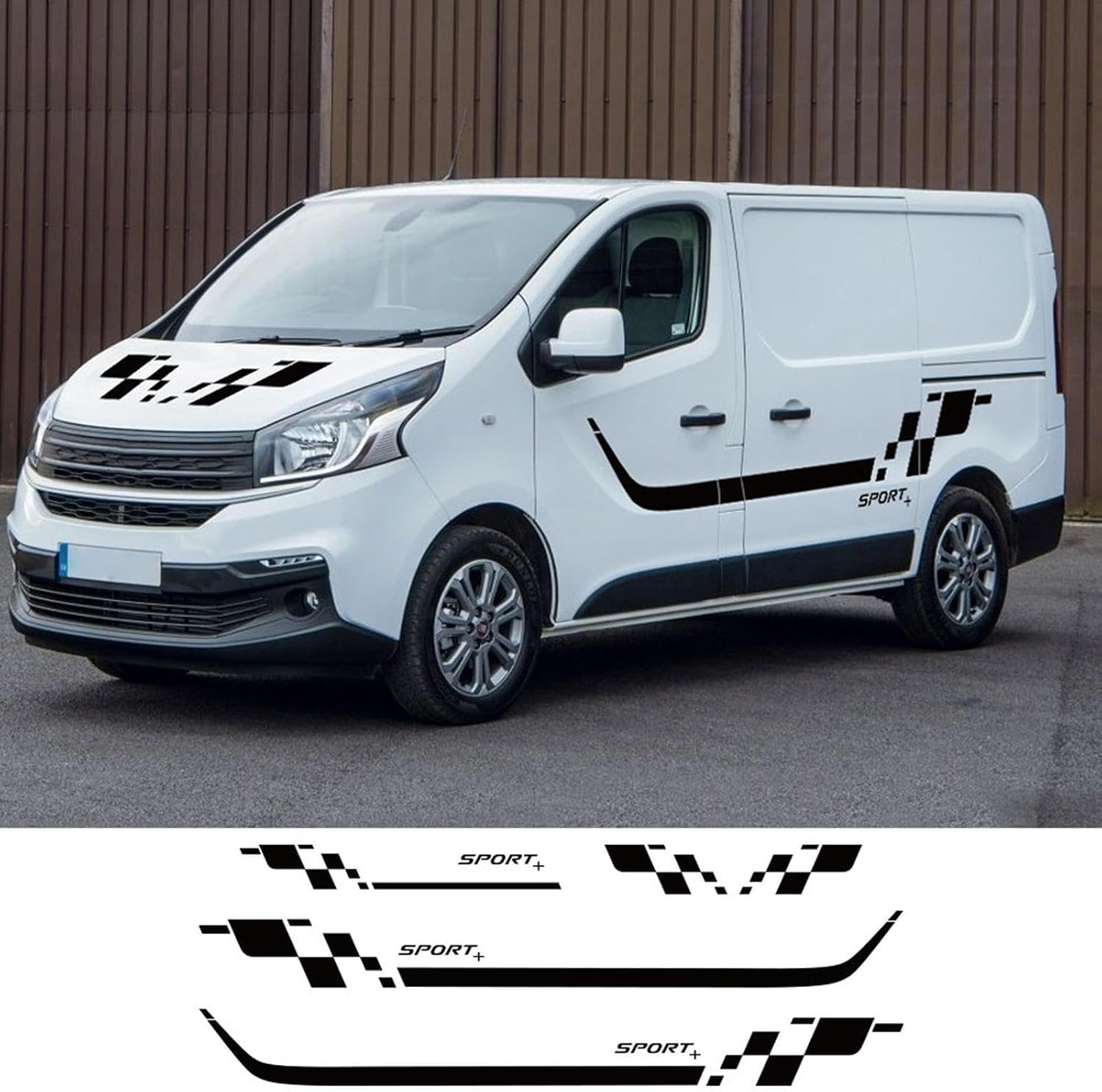 RWRAPS 4PCS Car Stickers Camper Van Vinyl Decals,Fit for Renault Trafic ...