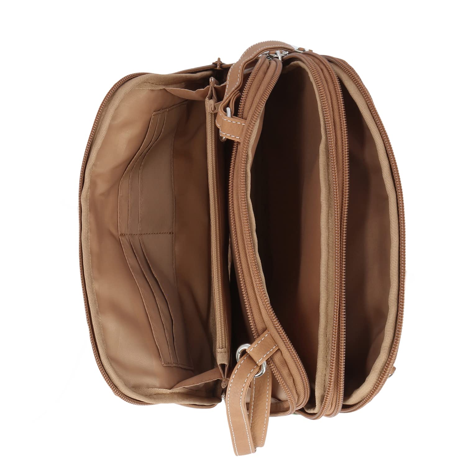 Snapklik.com : MultiSac Zippy Triple Compartment Crossbody Bag