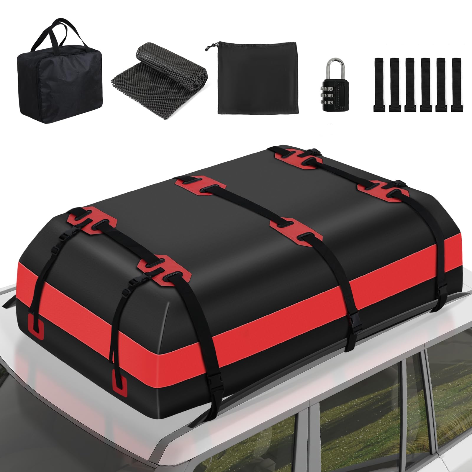 YU YUSING Yusing Car Rooftop Cargo Carrier, 21 Pés Cúbicos Car Topper ...