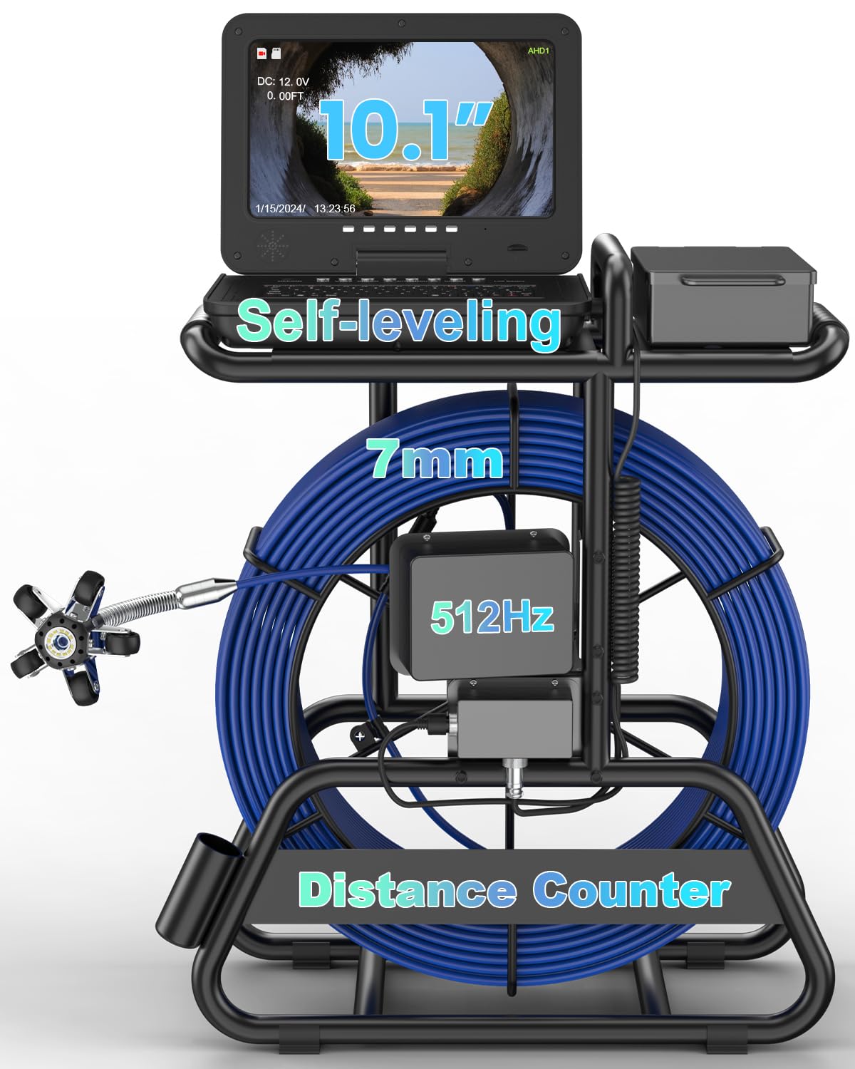 Snapklik.com : Anysun Self-Leveling Sewer Camera