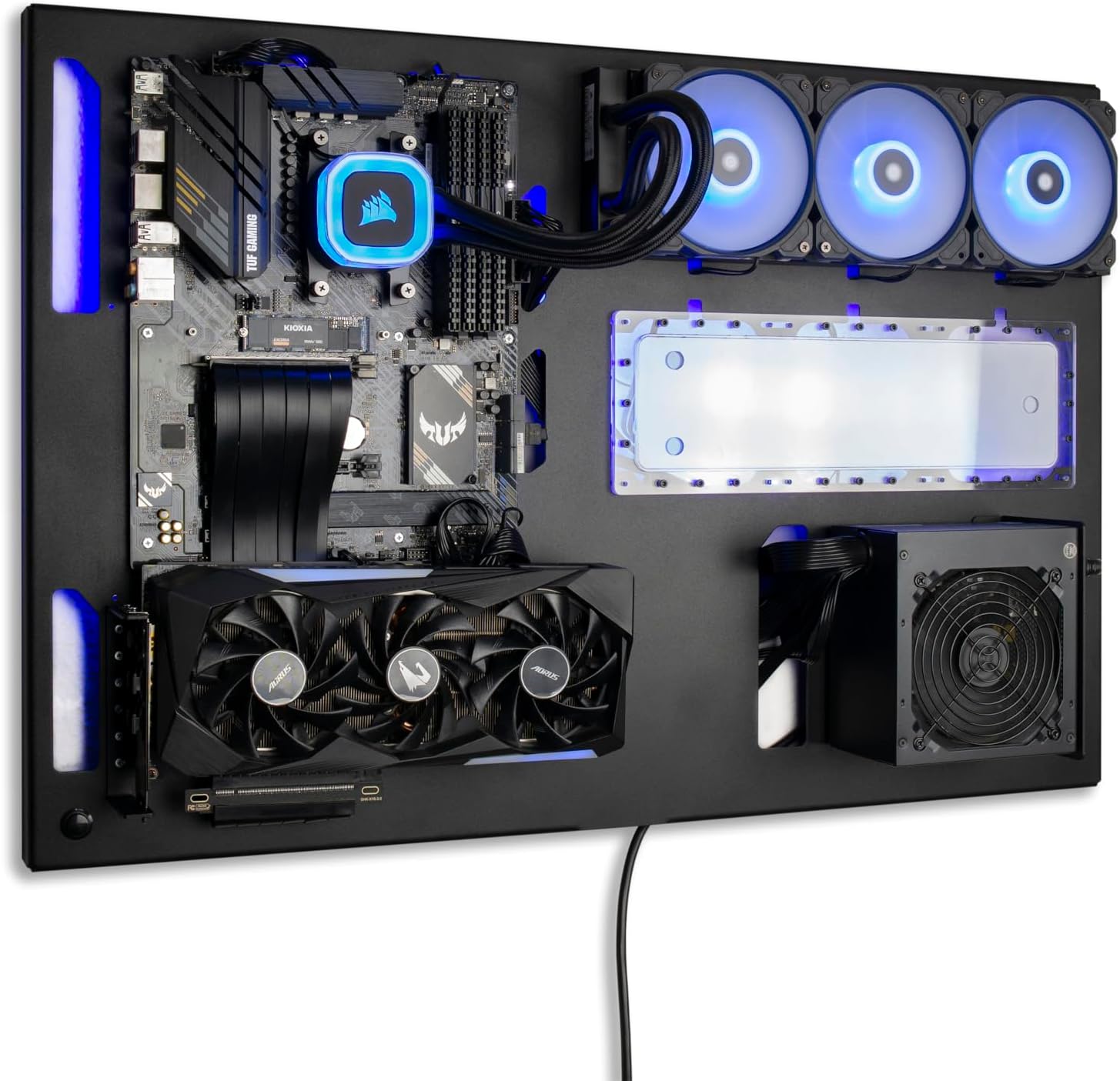 Amazon.com: ABK Design - Wall Computer Case - Wall Pc Case - ATX Pc ...