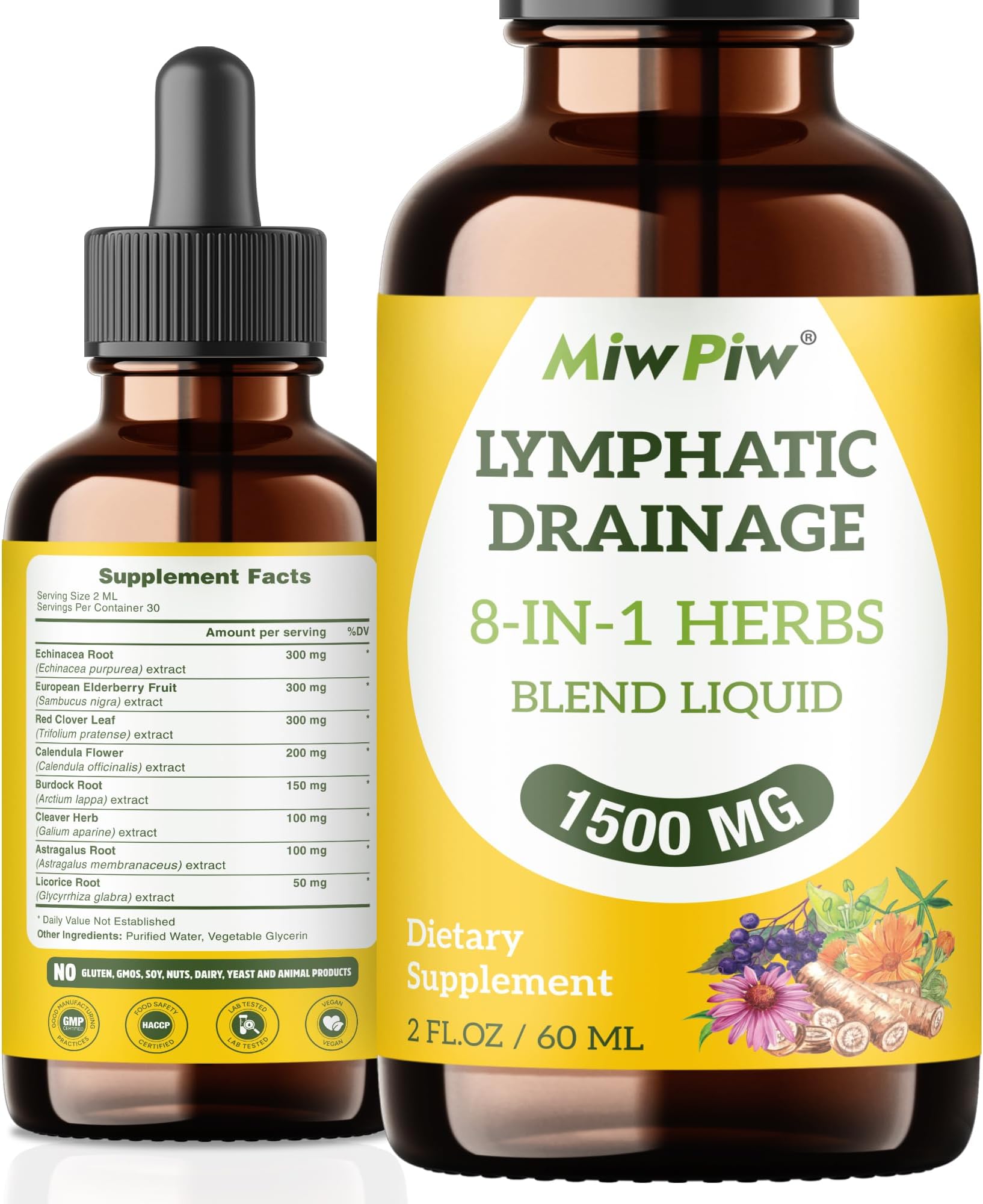 Amazon.com: Lymphatic Drainage Drops - Lymph Detox Cleanse & Immune ...