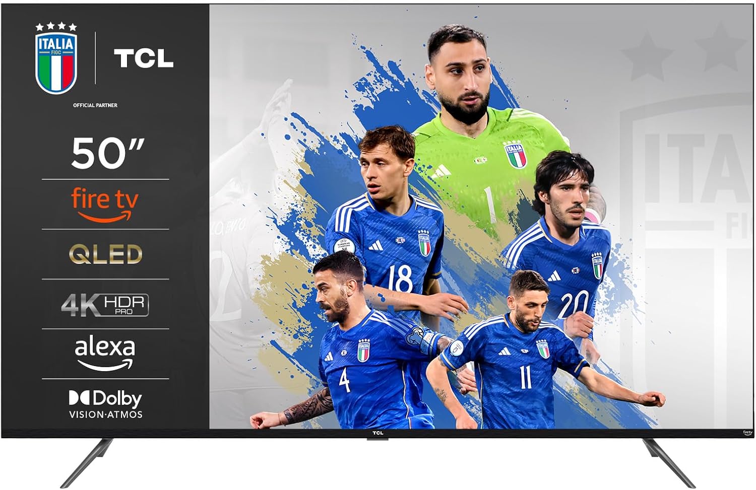 TCL 50CF630, 50" (126 cm) Fire TV QLED (4K Ultra HD, HDR 10+, Dolby Vision & Atmos, Smart TV ...
