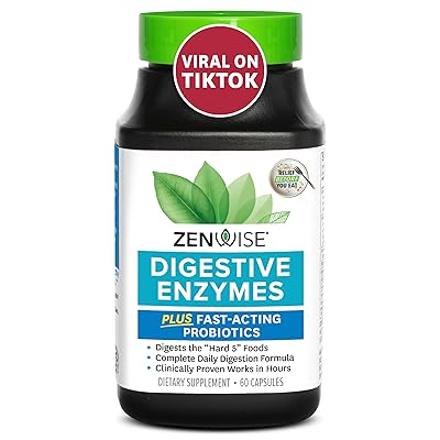 Zenwise Health Digestive Enzymes - Probiotic Multi Enzymes with ...
