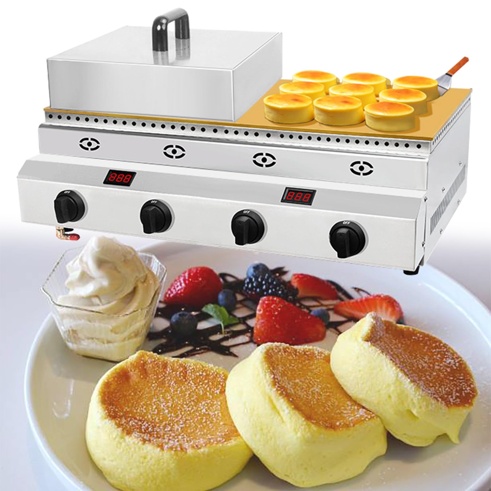 Gas Souffle Making Machine, Dorayaki Baker, Pancake Maker, Muffin ...