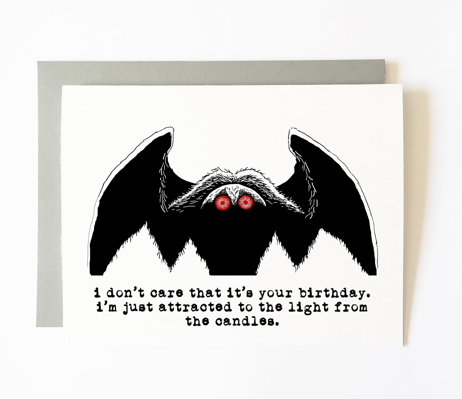 Amazon.com: MOTHMAN birthday card : Office Products
