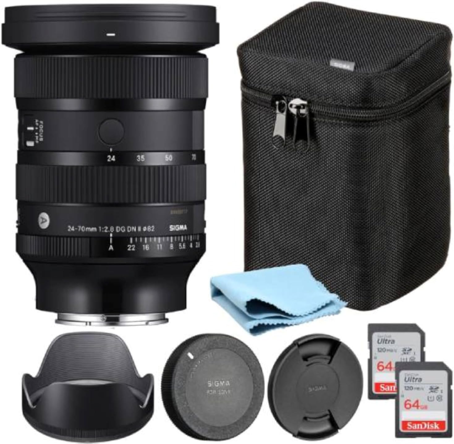 Amazon.com : Sigma 24-70mm F2.8 Art for Sony Camera Bundle with Sony 24 ...