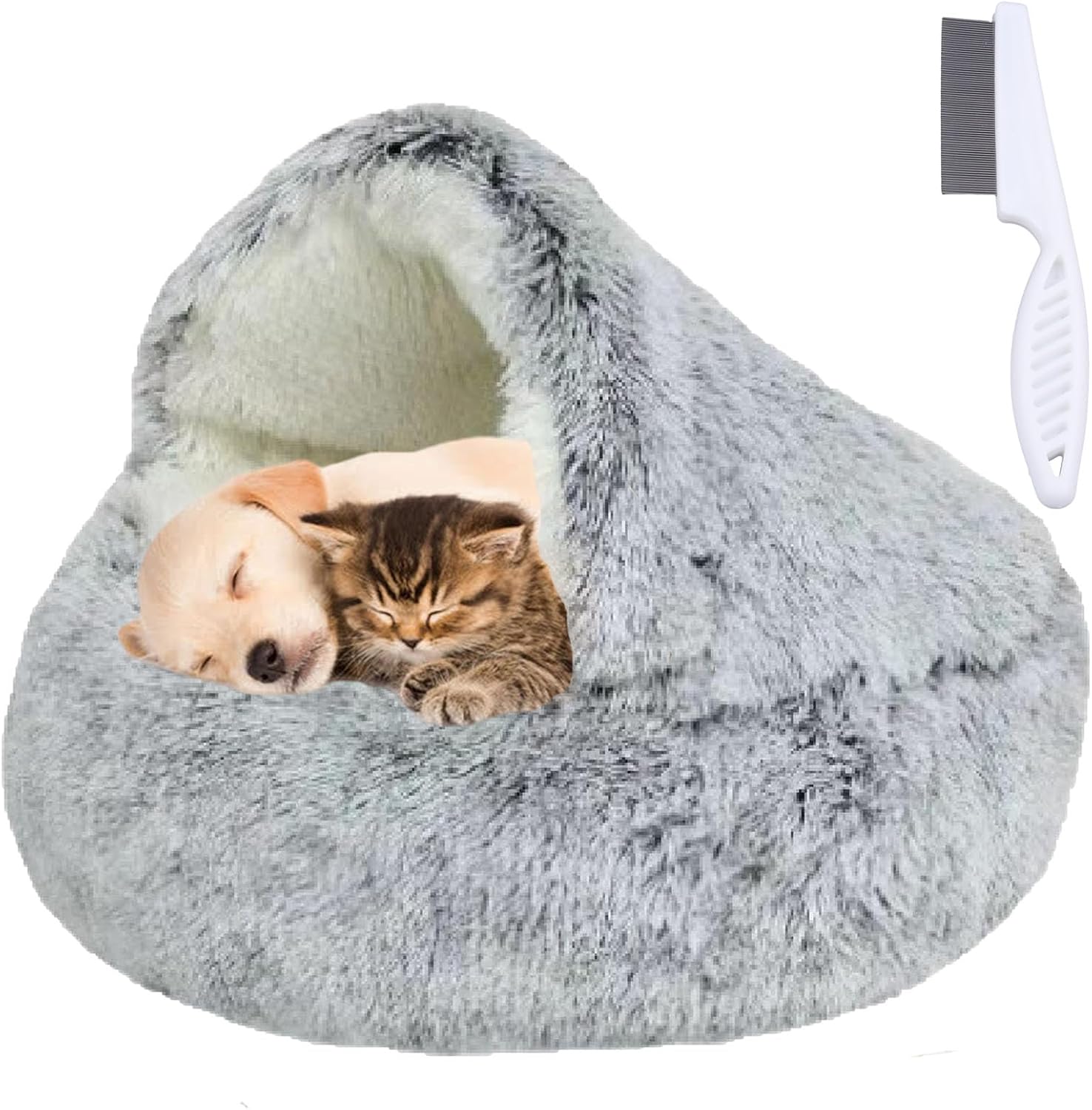 Amazon.com : Olvys Cozy Cocoon Pet Bed, Pawnest - Deluxe Dog Bed, Grey ...