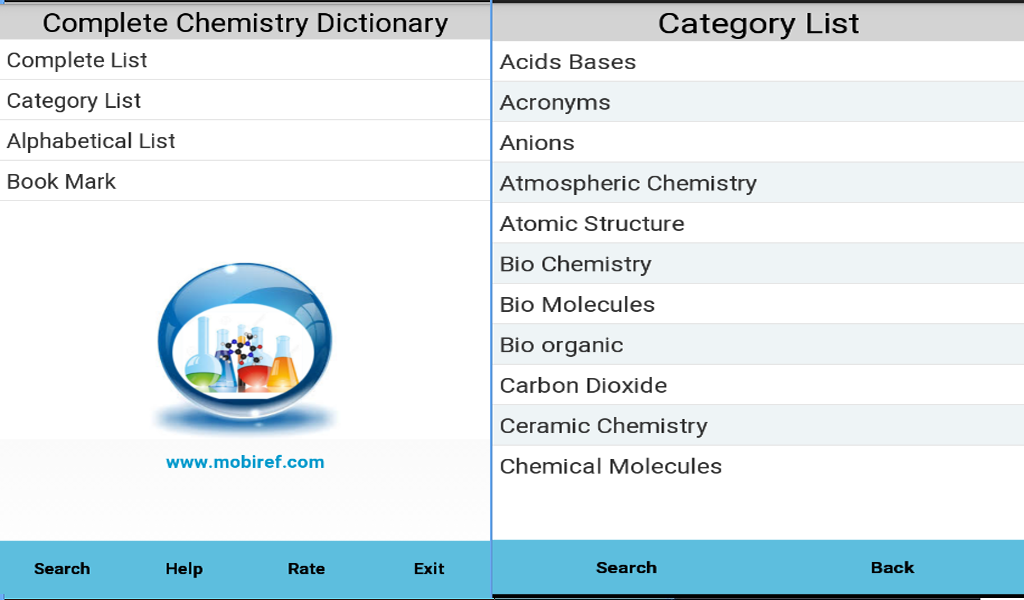 Chemistry Dictionary Free - App on Amazon Appstore