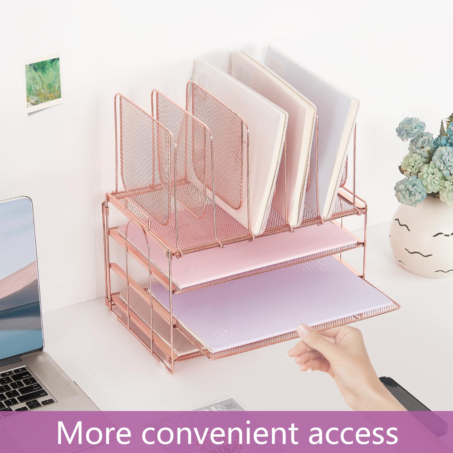 Snapklik.com : LEKETREE Desk Organizers And Accessories, 3-Tier Paper ...