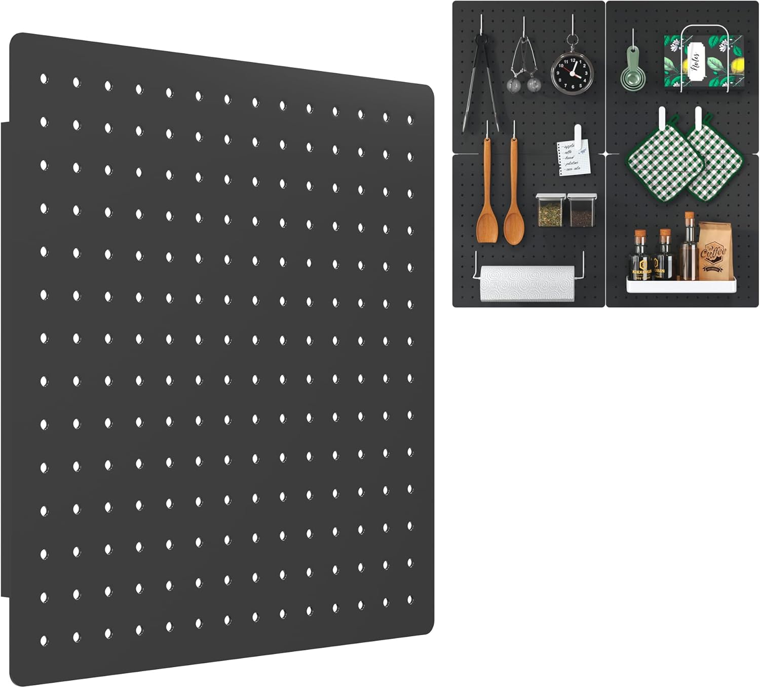 Amazon.com: AQY Peg Board, Metal Pegboard Wall Organization, Mount ...
