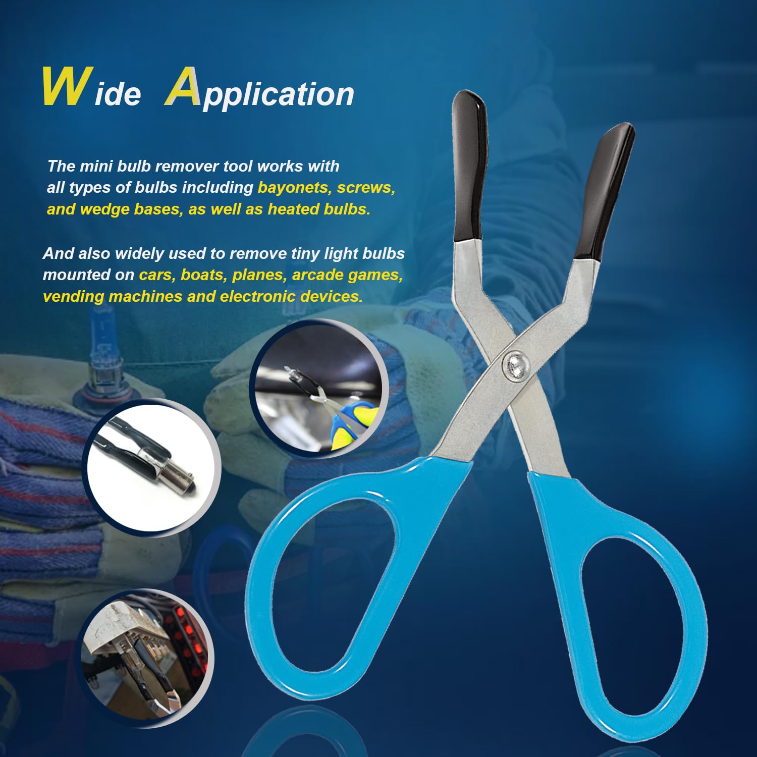 Snapklik.com : Mini Bulb Pliers, Mini Bulb Removal Tool, Broken Bulb ...