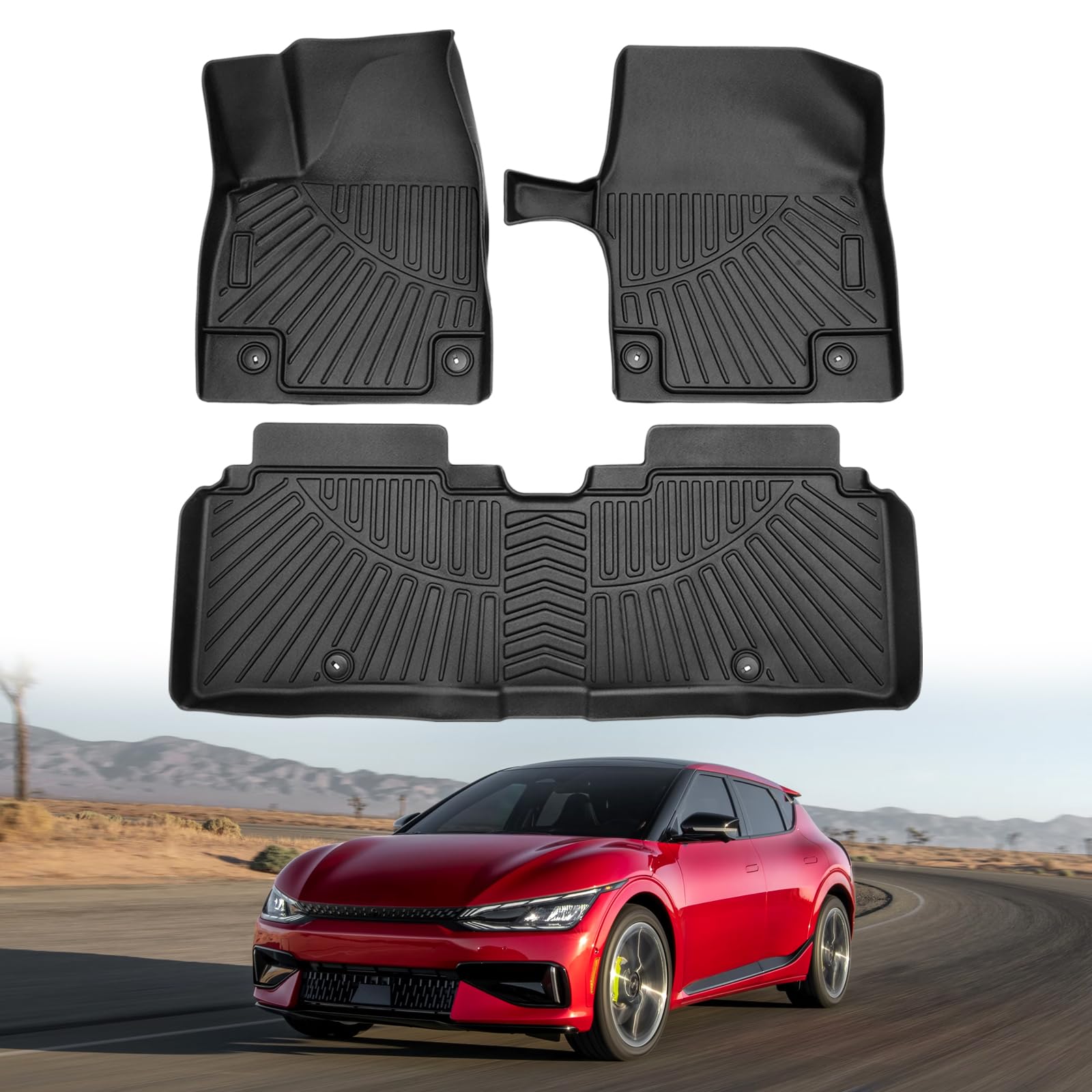 Snapklik.com : Floor Mats For 2022-2025 2026 Kia EV6 Accessories All ...