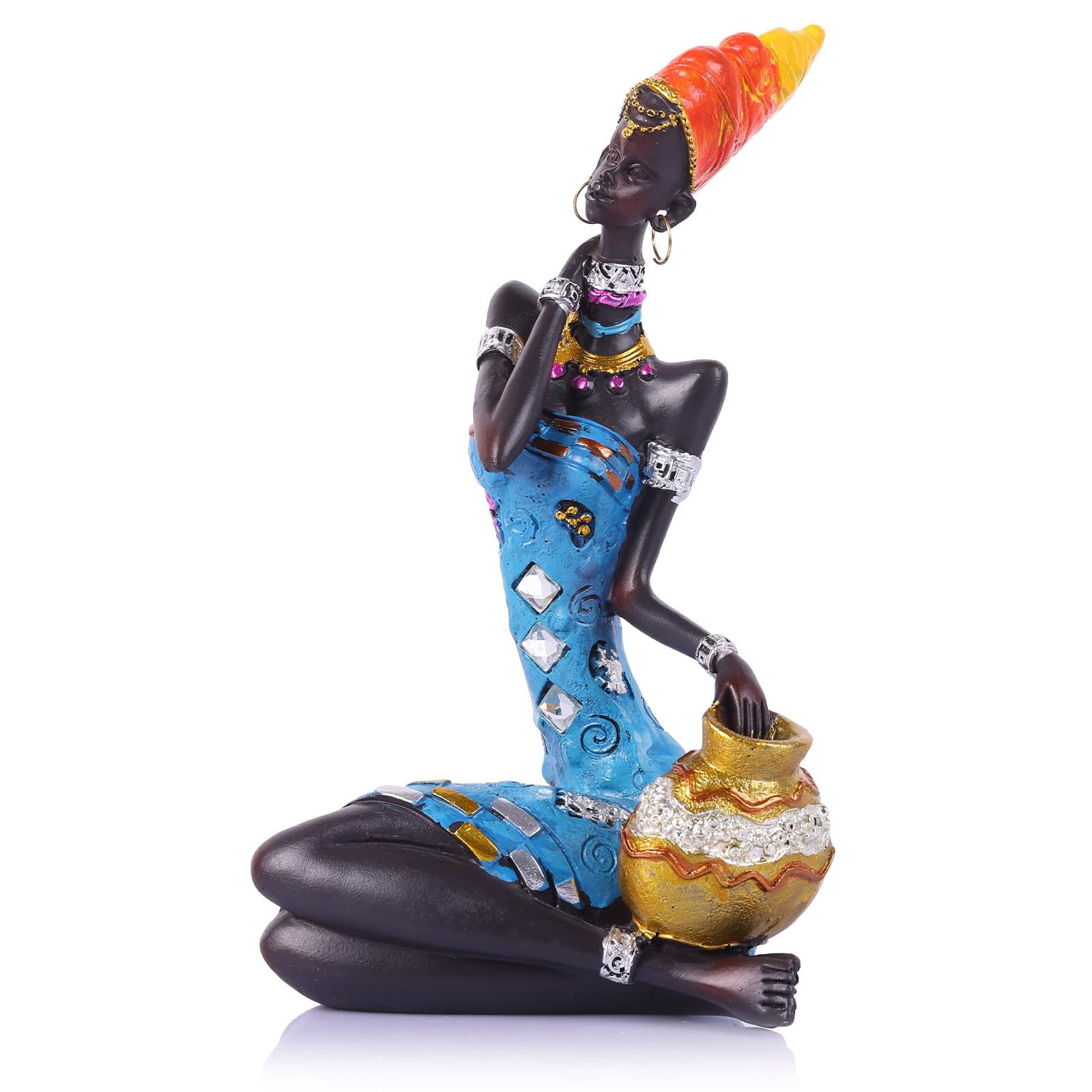 Amazon.com: African Sculpture and Statue, African American Black Woman ...