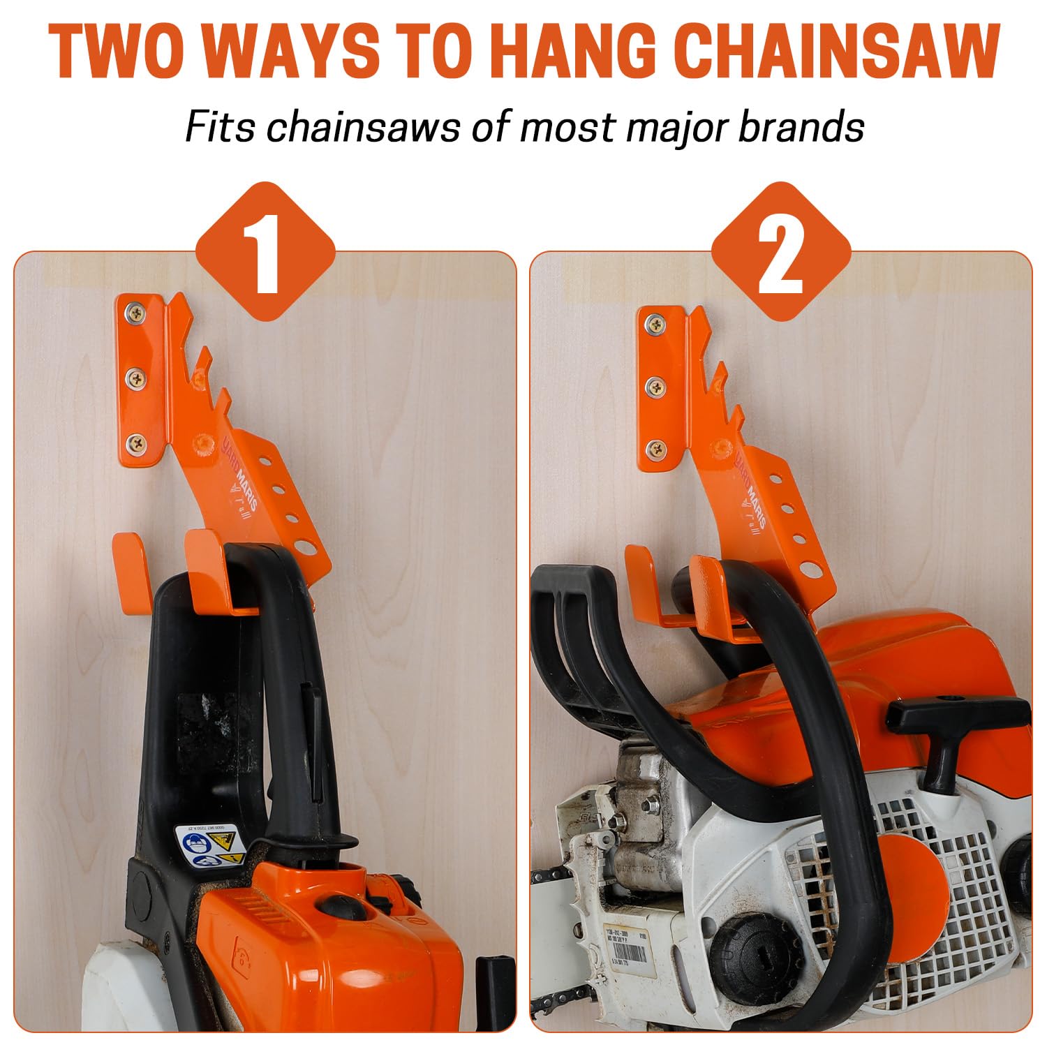 Snapklik.com : Chainsaw Holder, Heavy Duty Chainsaw Wall Mount ...