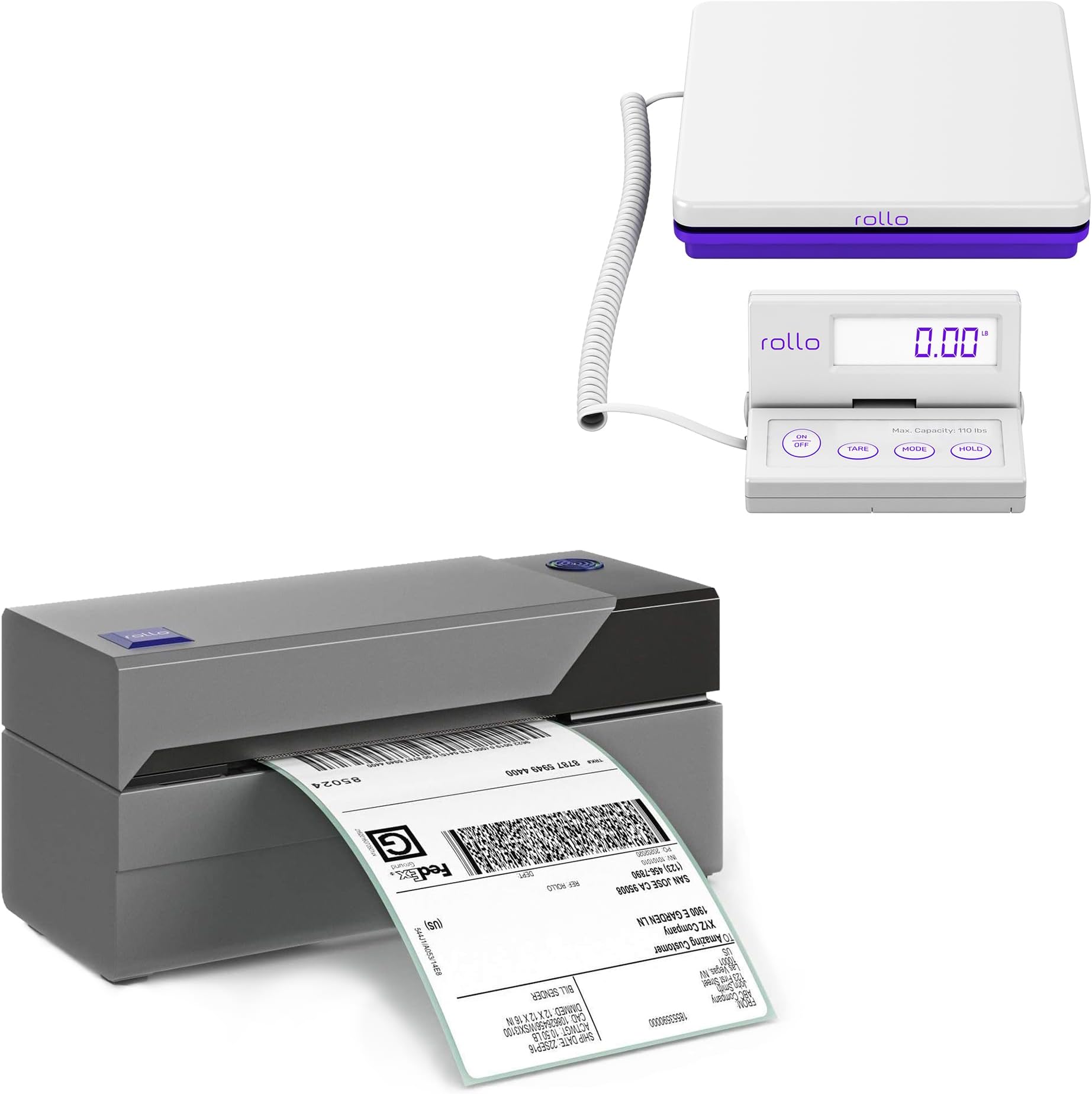 Amazon.com : Rollo USB Thermal Shipping Label Printer and Shipping ...