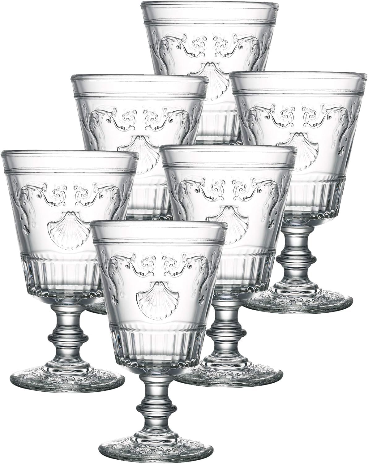 Amazon.com: La Rochere Versailles Wine Glass Set of 6 – Classic French ...