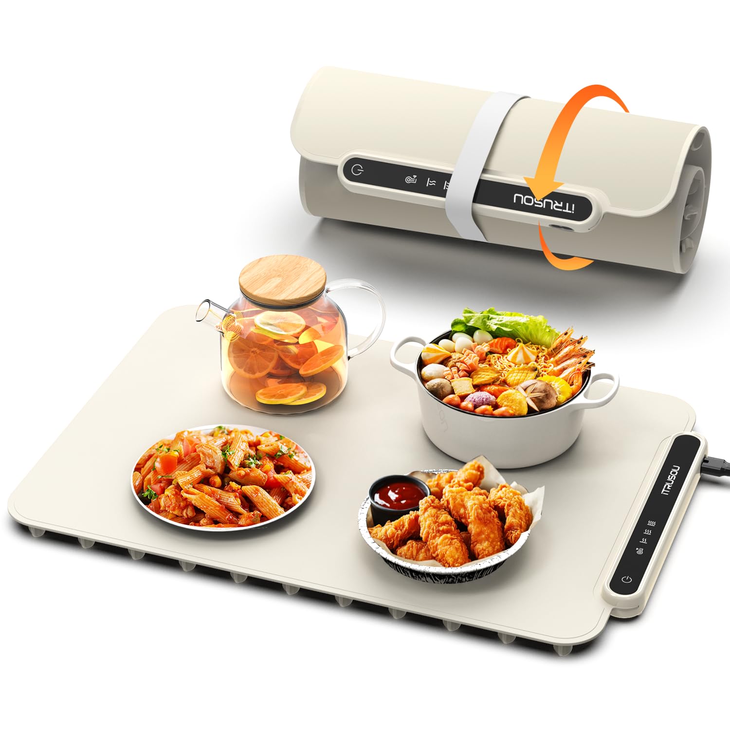 Amazon.com: Food Warming Mat, iTRUSOU Electric Warming Tray Full ...