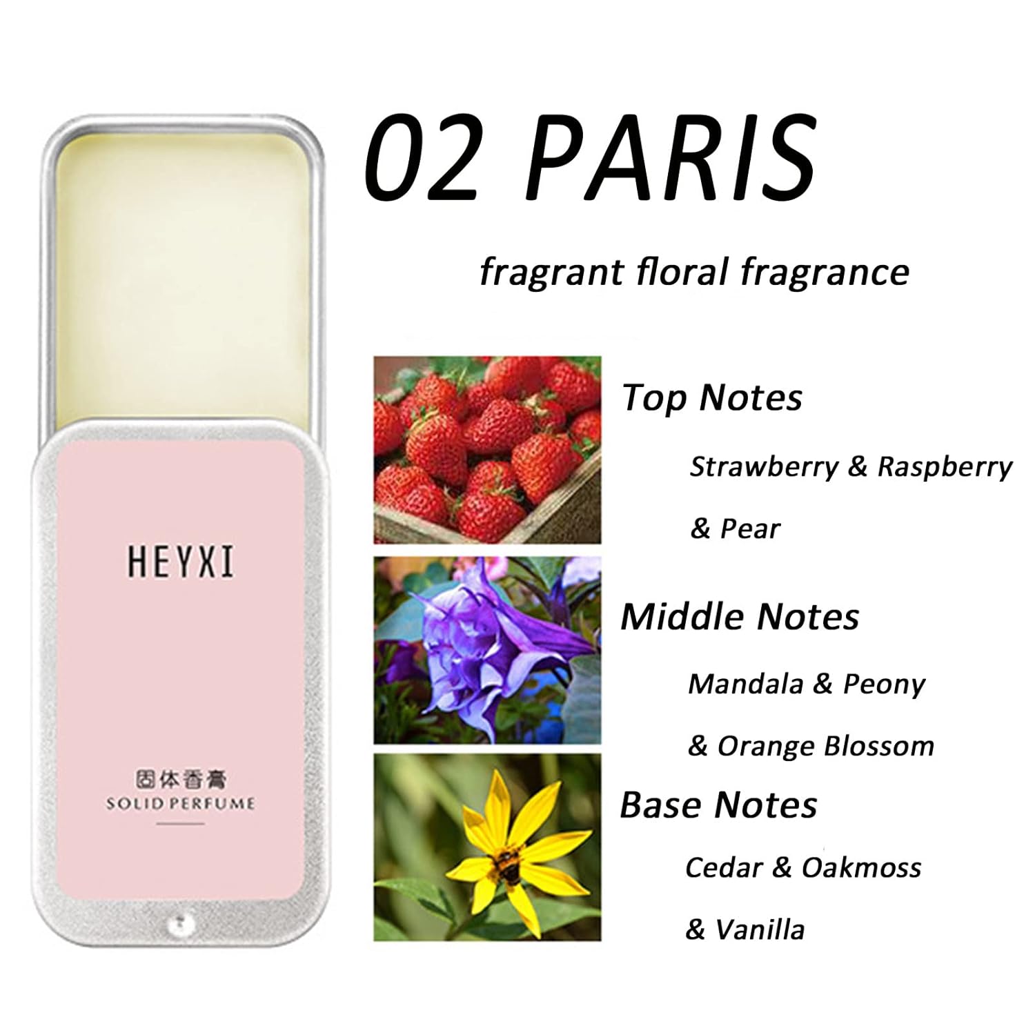 Buy 4PCS Solid Balm Sets Solid Perfume Portable Pocket Balm Perfume ...