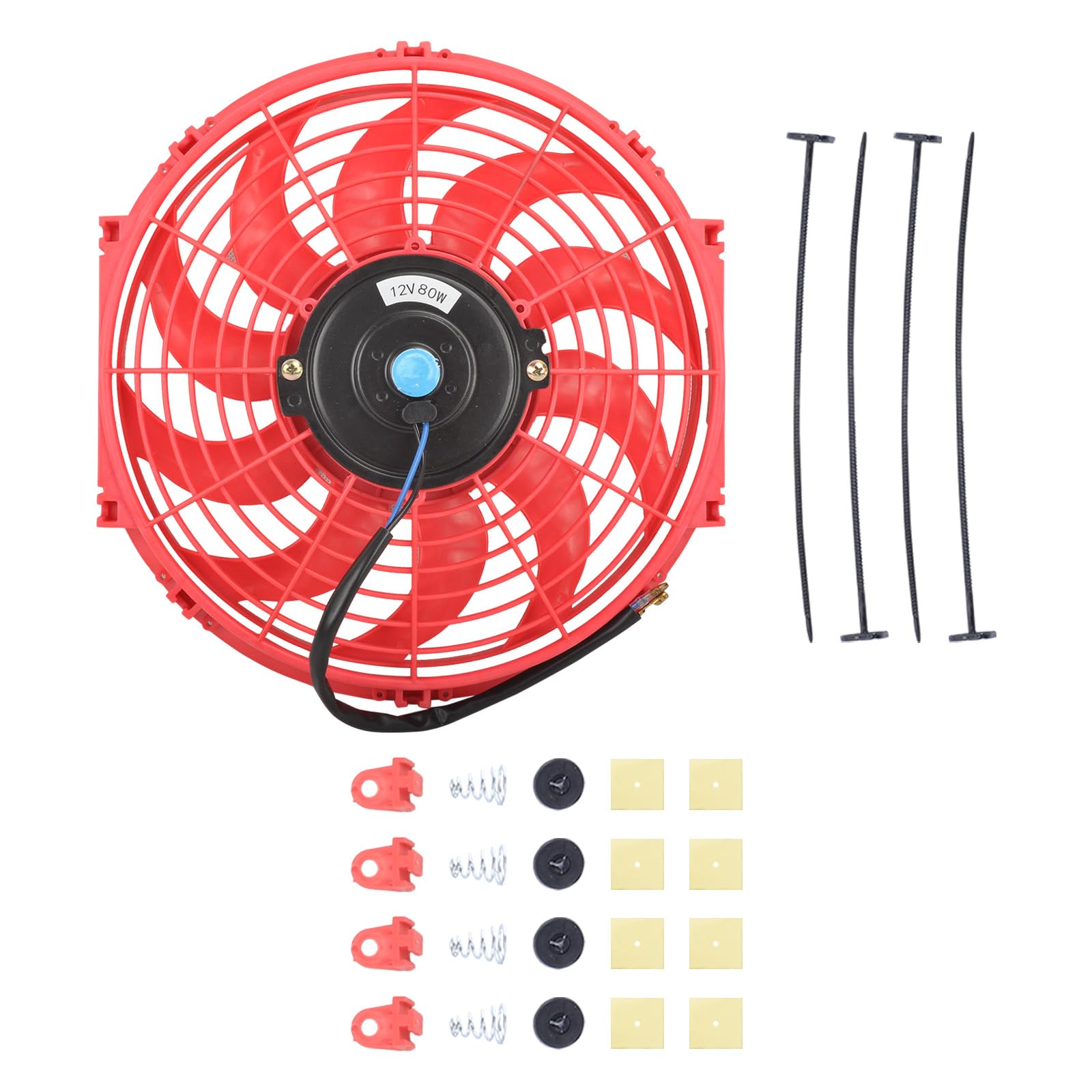 Snapklik.com : SSN 12" Electric Radiator Cooling Fan Assembly Kit, Push ...