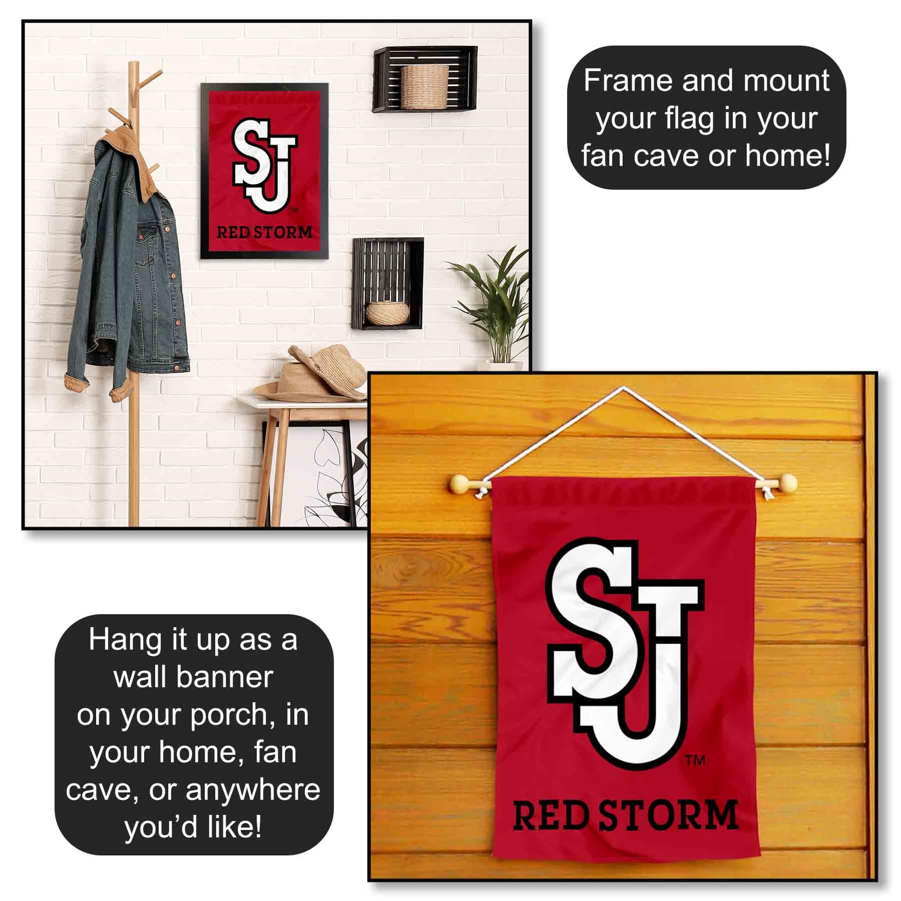 Red Flags And Tuesdays St. Johns Red Storm Flag - Large 3x5 Foot ...