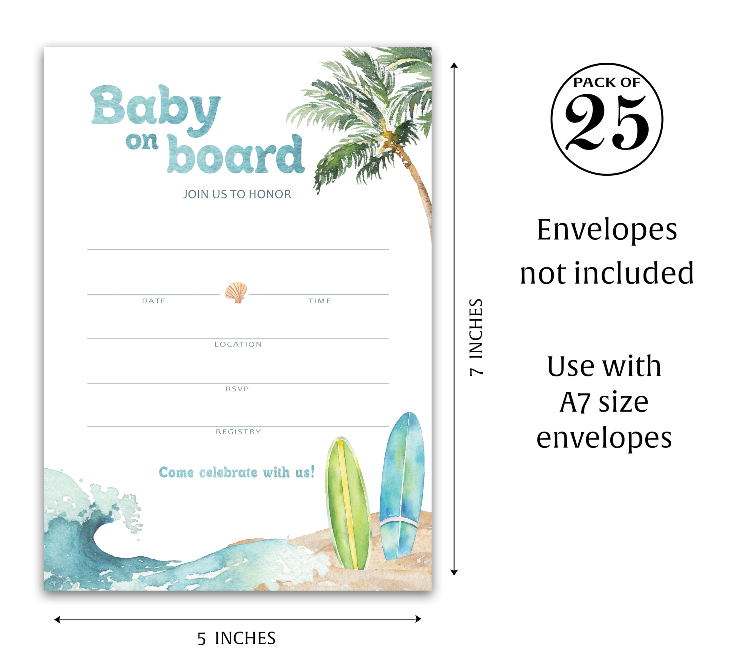 Surf Theme Wedding Invitations Surf Wedding Invitations Etsy