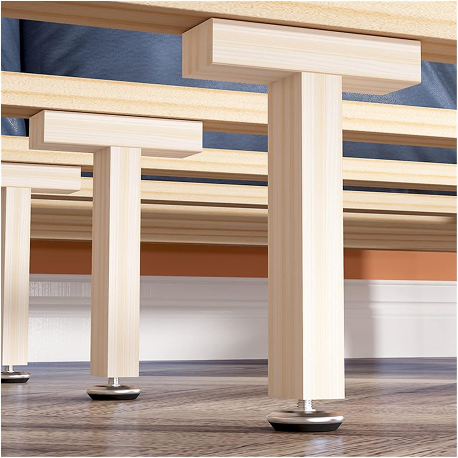 Solid Wood Bed Board Support Frame Bed Bracket Reinforcer Bed Row ...