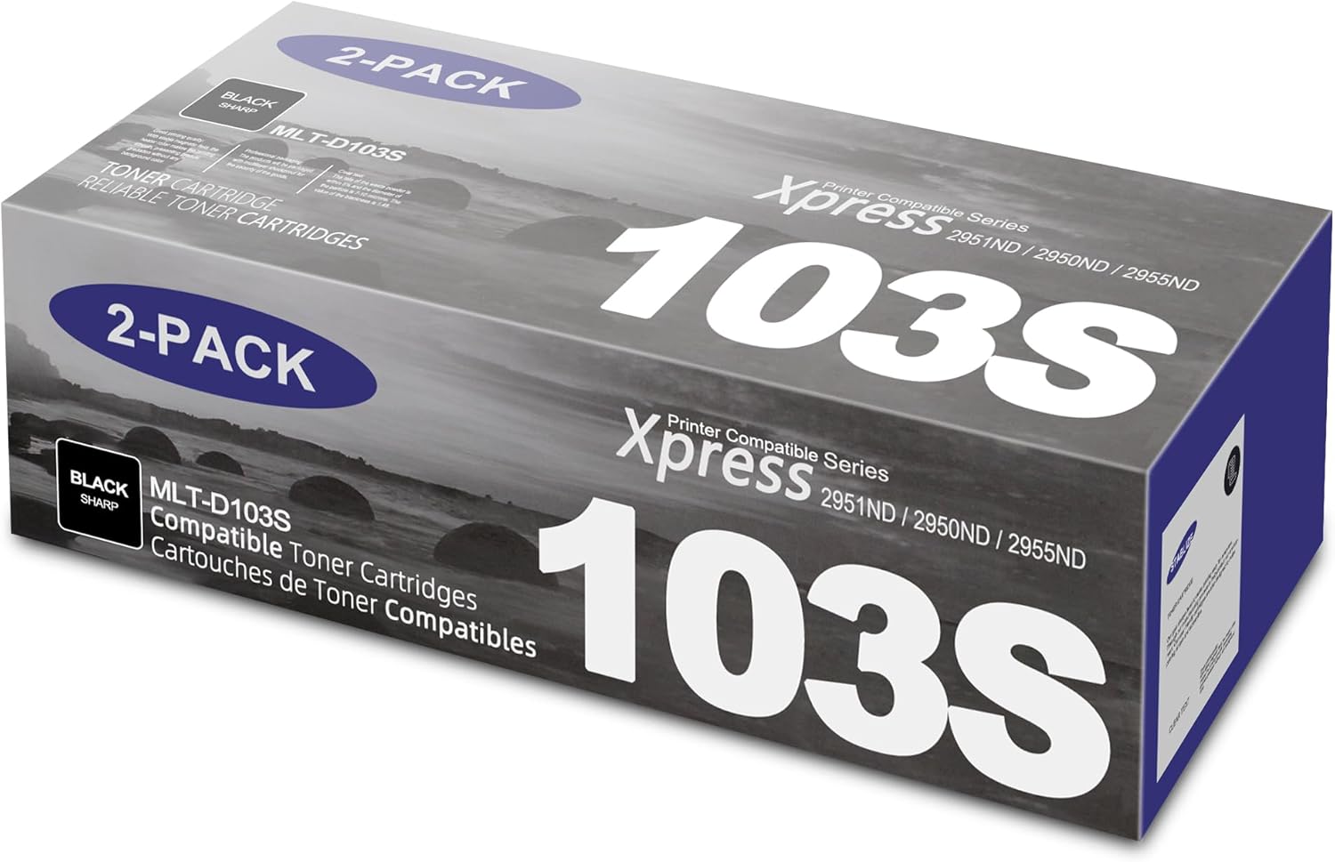 MLT-D103S Toner Cartridge 2-Pack Replacement for Samsung D103S 103S Toner ML-2951ND ML-2951D ML ...